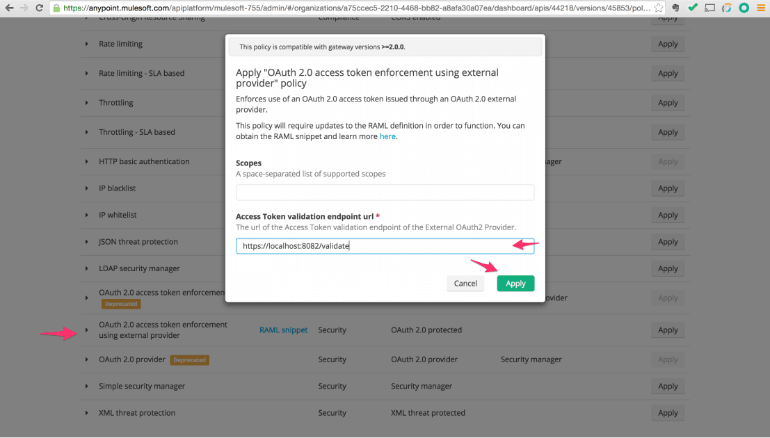 Howto Apply An Oauth Policy On A Rest Api Mulesoft Blog