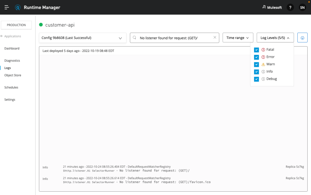 Monitoring applications deployed on CloudHub 2.0