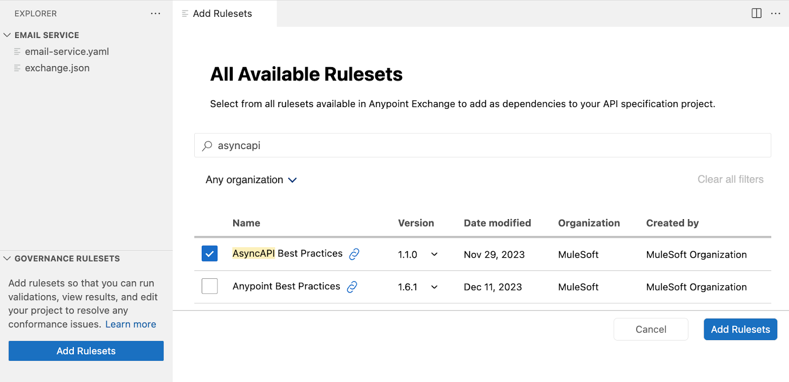 Design, Govern, and Implement AsyncAPIs in Anypoint Code Builder | MuleSoft Blog