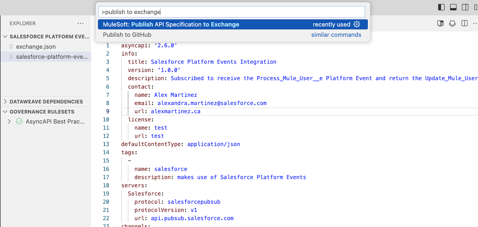Create an AsyncAPI With MuleSoft and Salesforce Platform Events | MuleSoft Blog