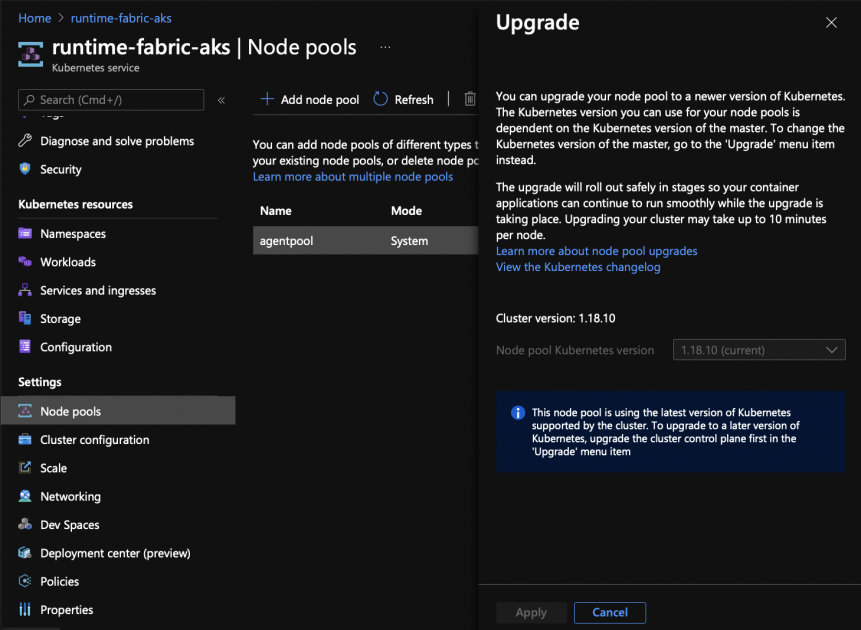 How to Manage Nodes on AKS in Runtime Fabric | MuleSoft Blog