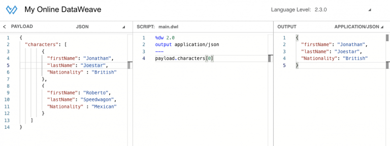 Increasing your DataWeave productivity from your browser! | MuleSoft Blog
